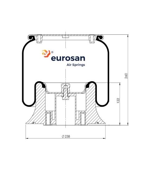 376251-1CPL - Eurosan Air springs
